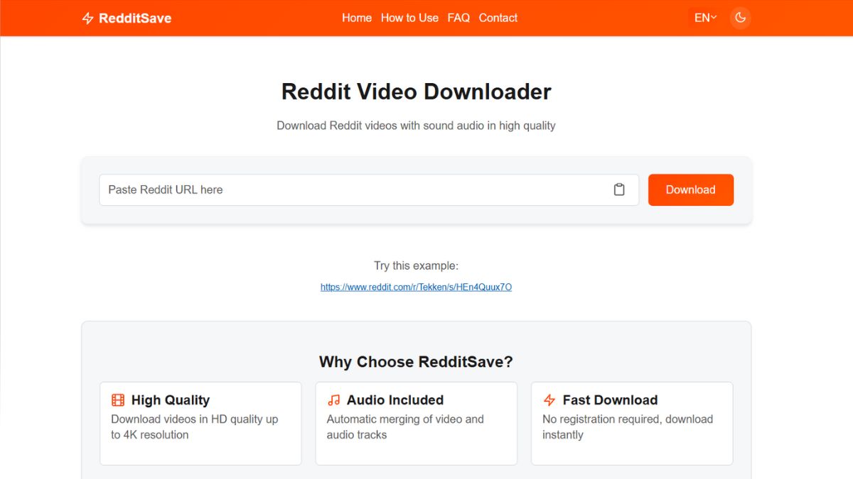 Reddit Video Downloader – Download Reddit Videos with Sound & Audio